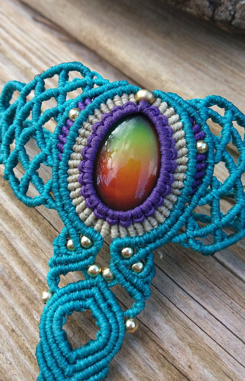 Color Changing Macrame Slave Bracelet - Etsy