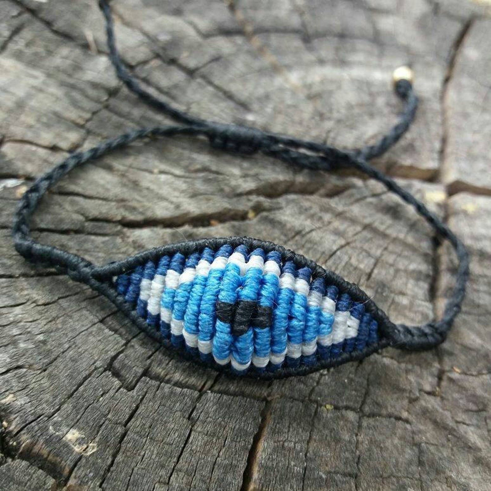 Evil Eye Macrame Bracelets in Many Colors - Etsy
