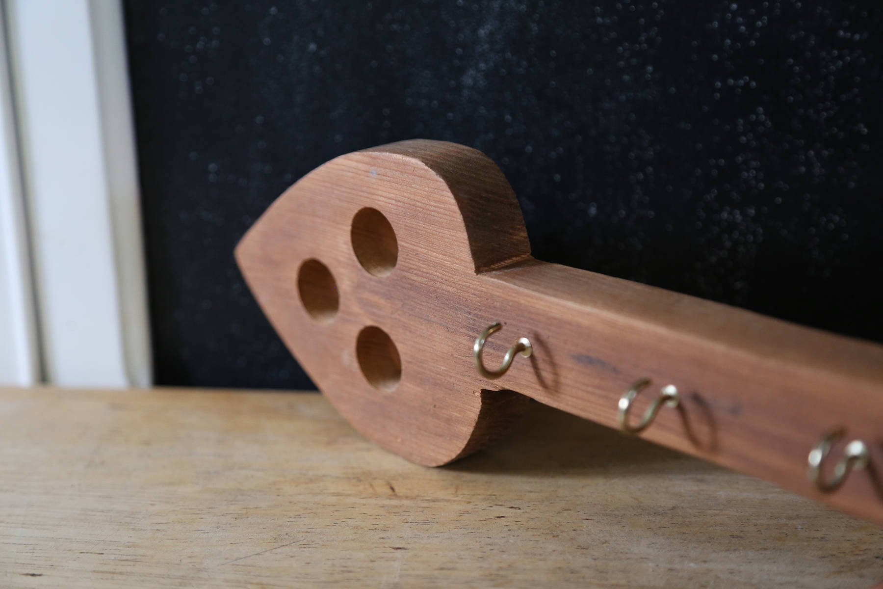 Vintage Wooden Key Keyholder Chunky Wood Organizer Vintage | Etsy