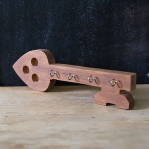 Vintage Wooden Key Keyholder, Chunky Wood, Organizer, Vintage Wall ...