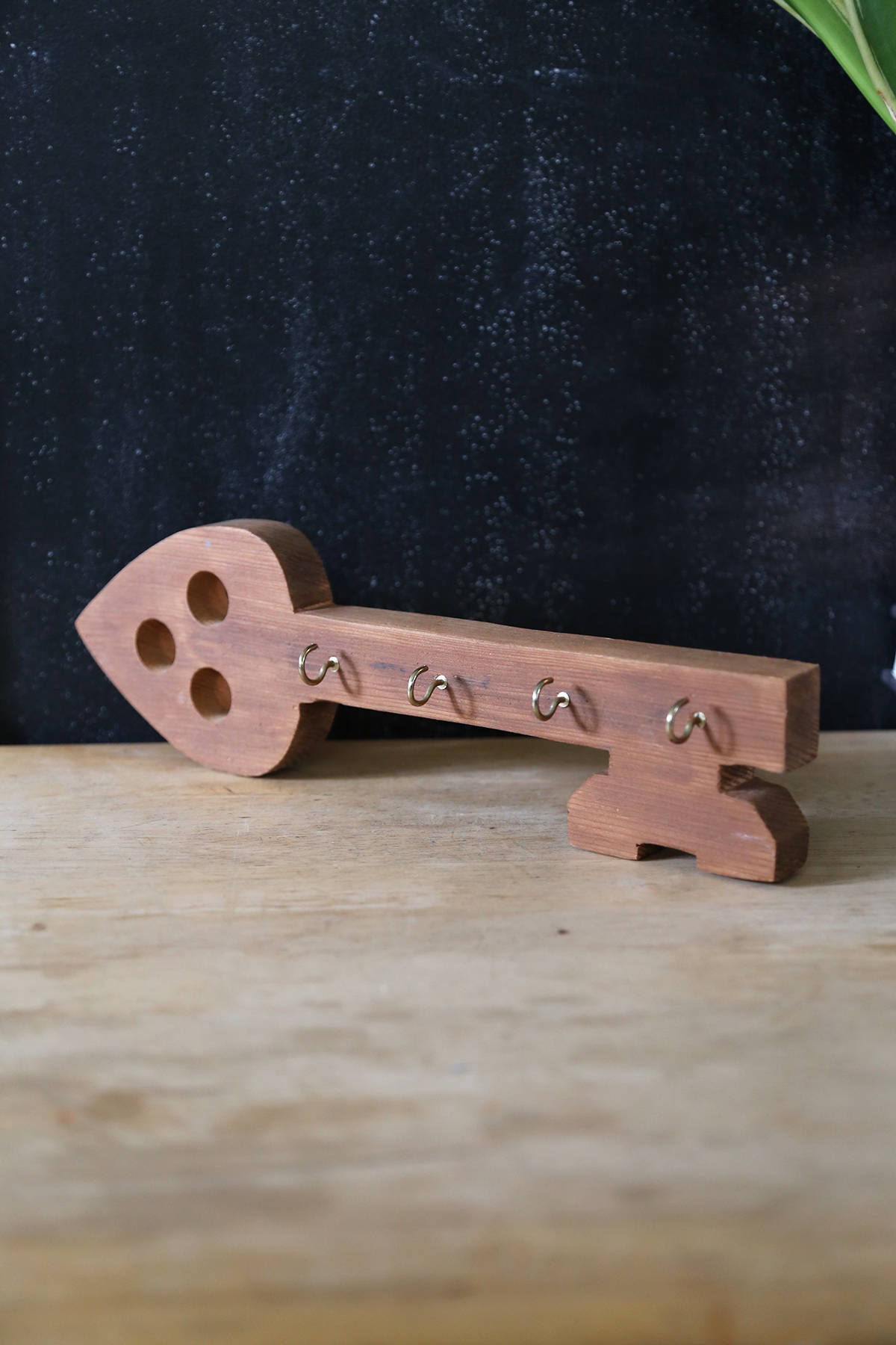 Vintage Wooden Key Keyholder Chunky Wood Organizer Vintage | Etsy