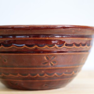 Vintage Marcrest Mixing Bowl, Large Kitchen Bowl, 1950s, Colorado Brown ...