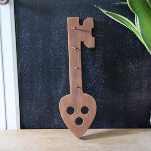 Vintage Wooden Key Keyholder, Chunky Wood, Organizer, Vintage Wall ...