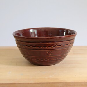 Vintage Marcrest Mixing Bowl, Large Kitchen Bowl, 1950s, Colorado Brown ...