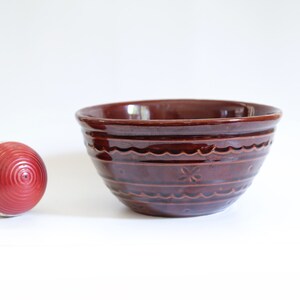 Vintage Marcrest Mixing Bowl, Large Kitchen Bowl, 1950s, Colorado Brown ...
