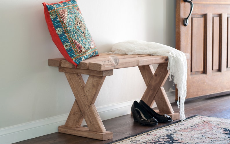 X-leg Bench Using 2x4 Indoor/outdoor/upholstered PDF - Etsy
