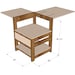 DIY Compact Table Saw Stand With Folding Outfeed Table and Extension ...