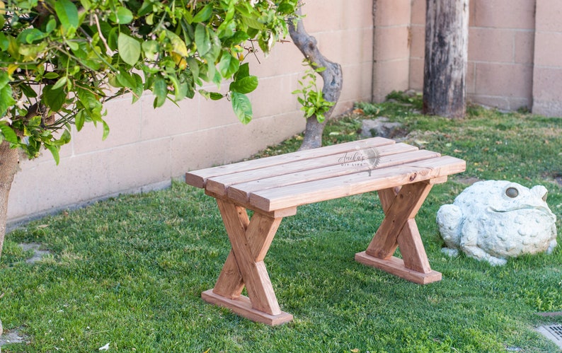 X-leg Bench Using 2x4 Indoor/outdoor/upholstered PDF - Etsy