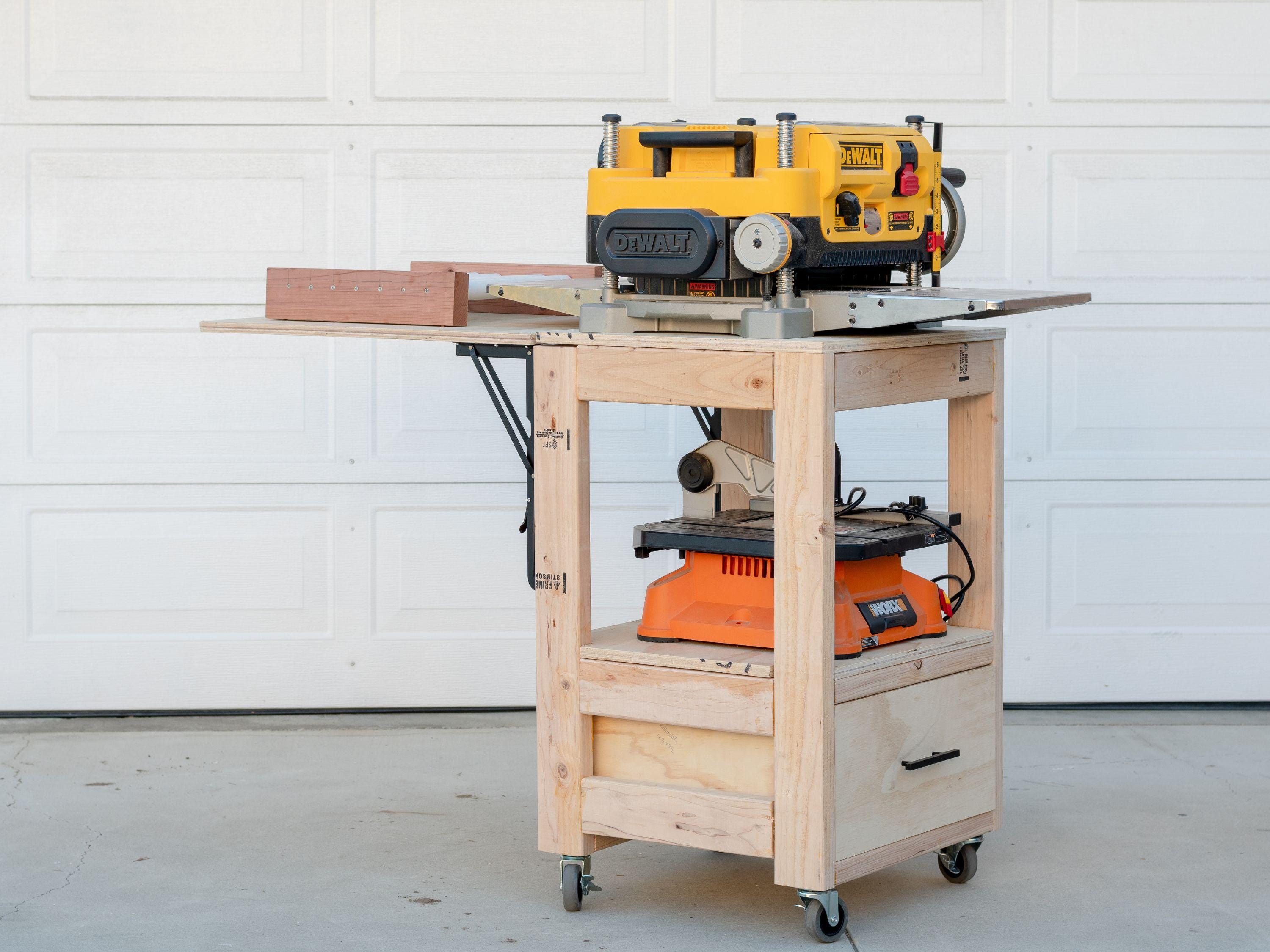 DIY Planer Stand With Folding Outfeed Table and Rollers - DIGITAL PDF ...