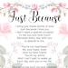 Just Because Love Poem Anniversary Gift for Her, Romantic Love Poem ...
