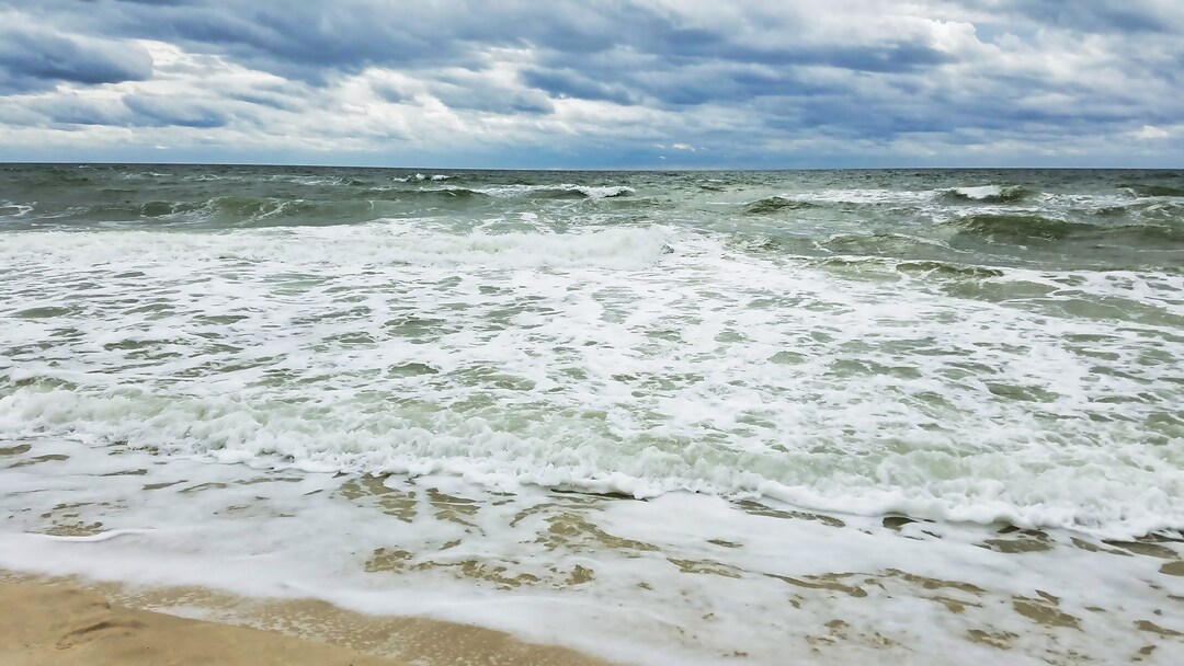 Green Waves Gulf Shores Alabama Sandy Coastal Digital Print, White ...