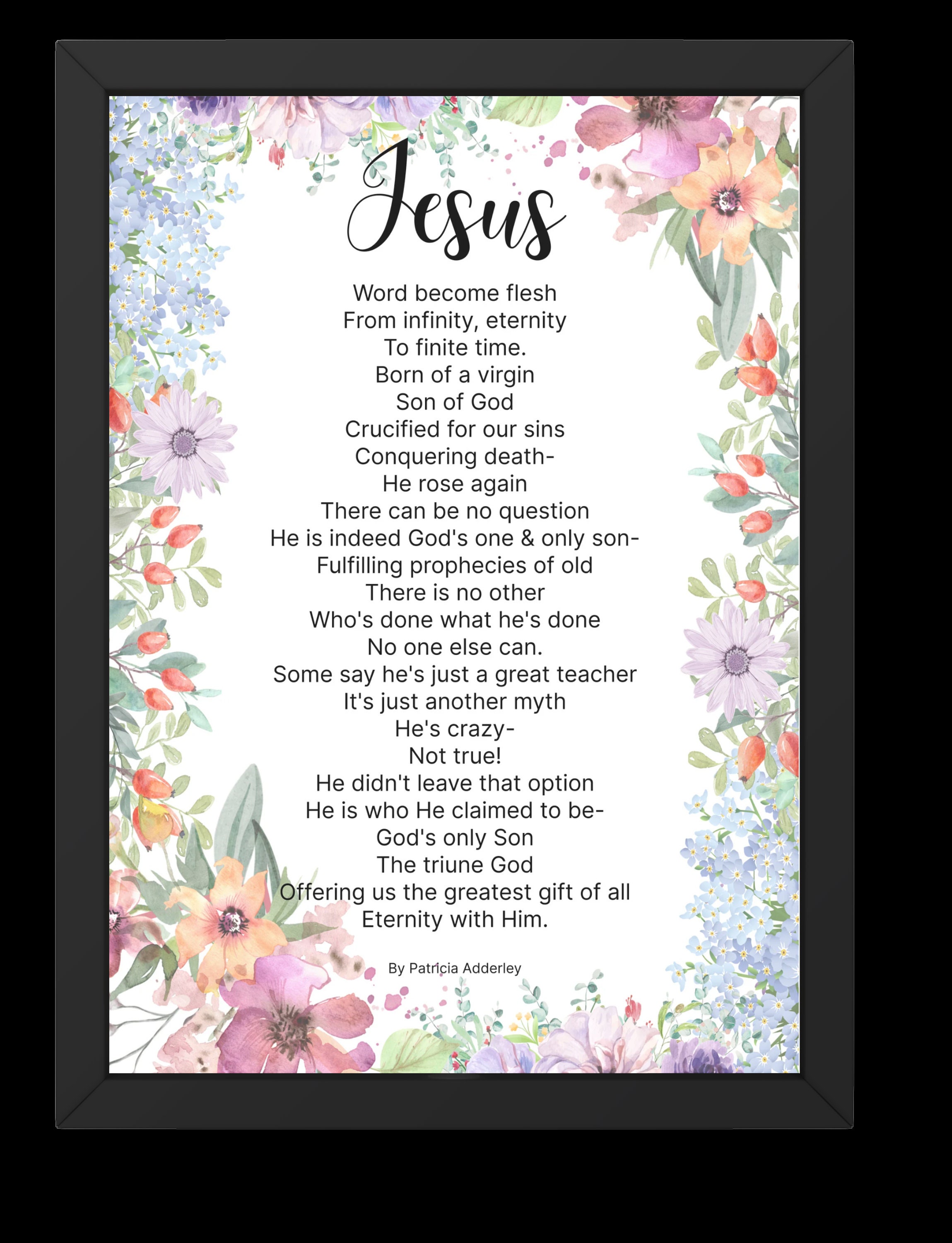 Jesus Easter Poem Christian, Original Christian Poetry, Easter Poetry ...