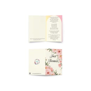 Just Because Romantic Love Poem for Spouse Lovely Romantic Cards ...