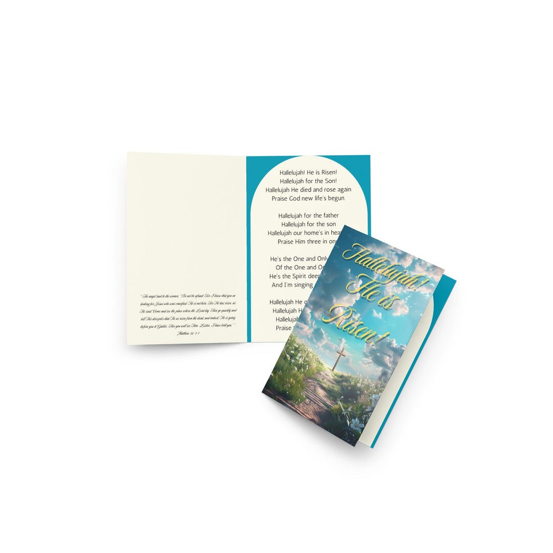 Happy Easter Christian Easter Cards- Hallelujah! He is Risen Easter ...