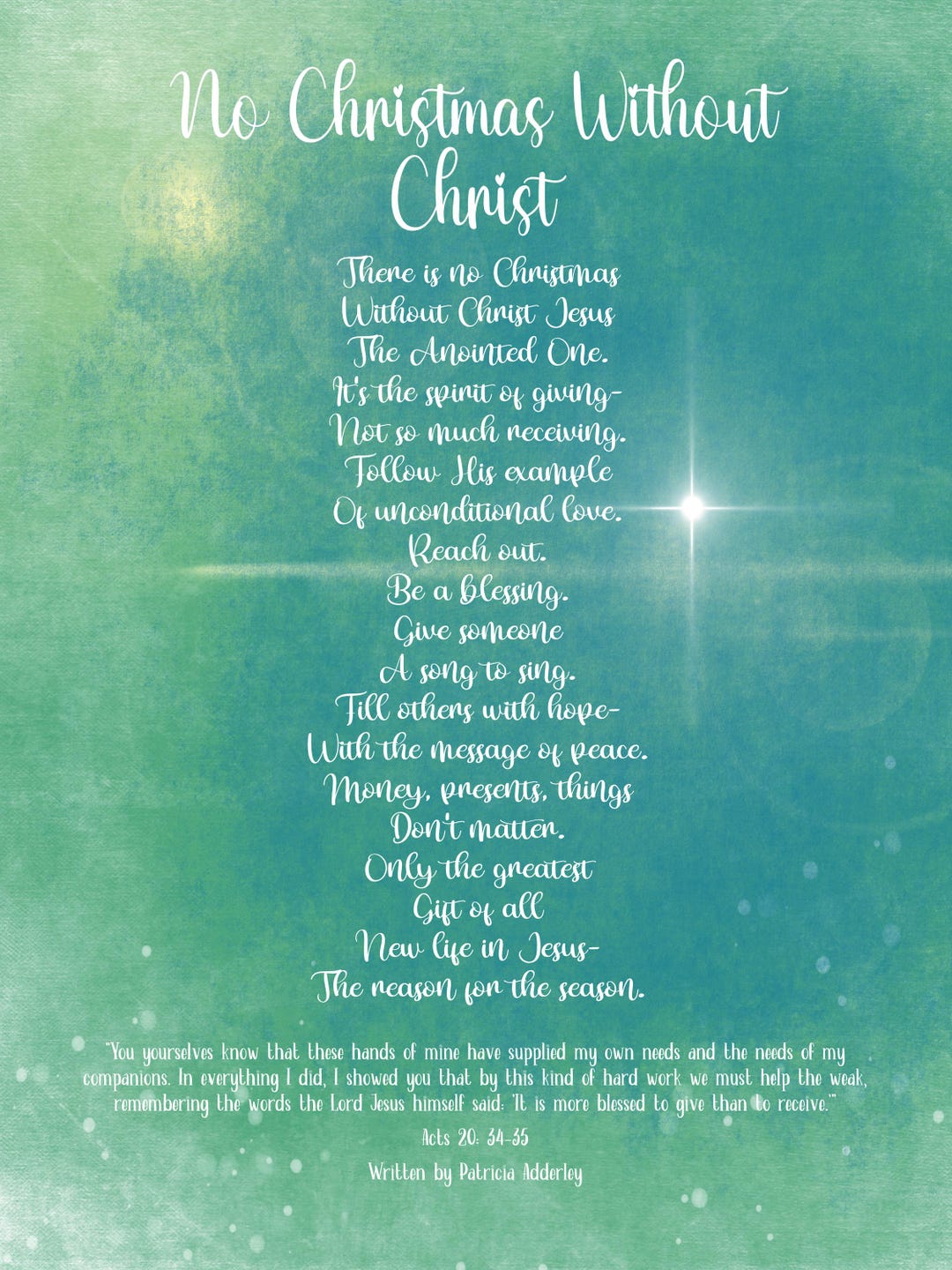 No Christmas Without Christ Cozy Christmas Wall Art Printful Artful ...