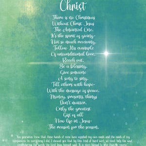 No Christmas Without Christ Cozy Christmas Wall Art Printful Artful ...