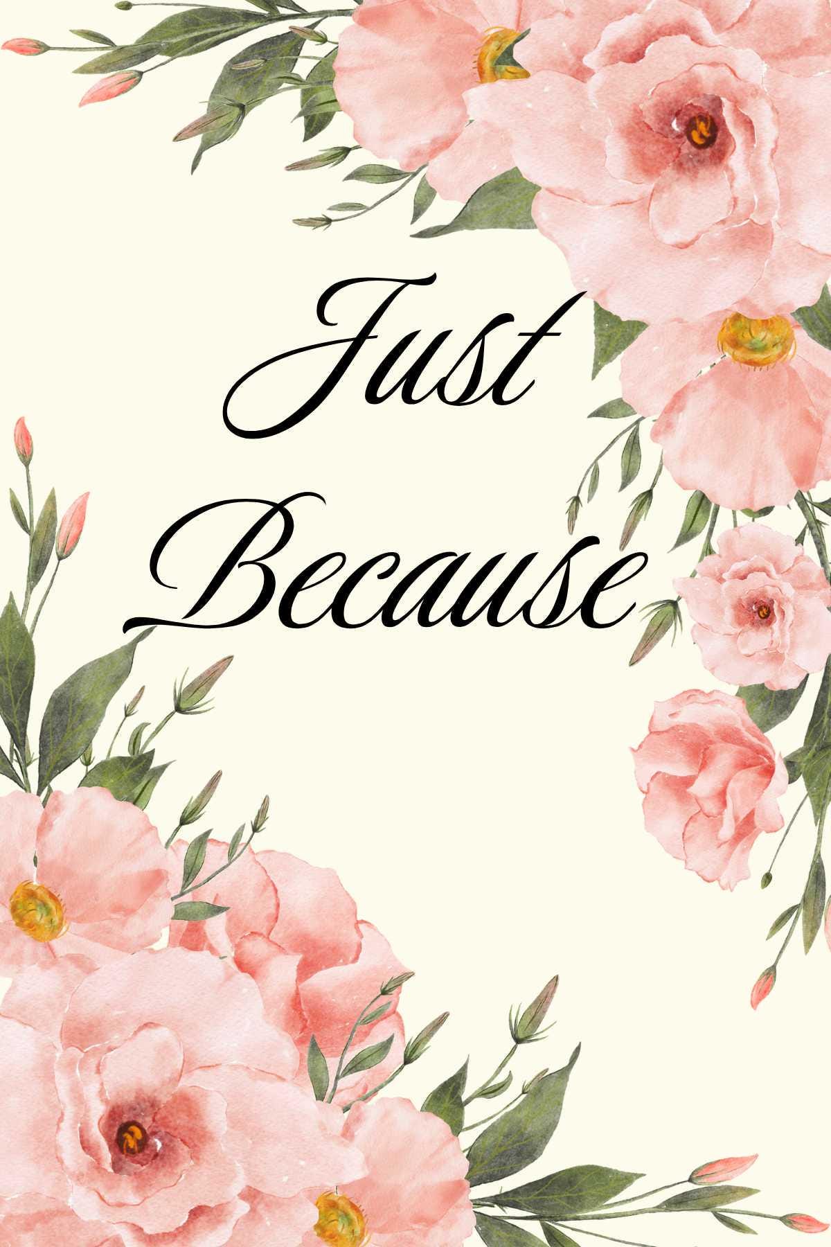 Just Because Romantic Love Poem for Spouse Lovely Romantic Cards ...