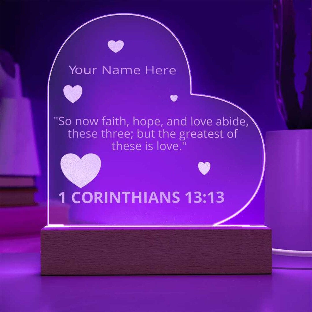 1 Corinthians 13:13 the Greatest of These is Love Valentines Day Bible ...