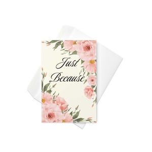 Just Because Romantic Love Poem for Spouse Lovely Romantic Cards ...