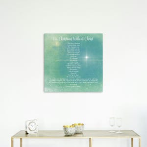No Christmas Without Christ Cozy Christmas Wall Art Printful Artful ...