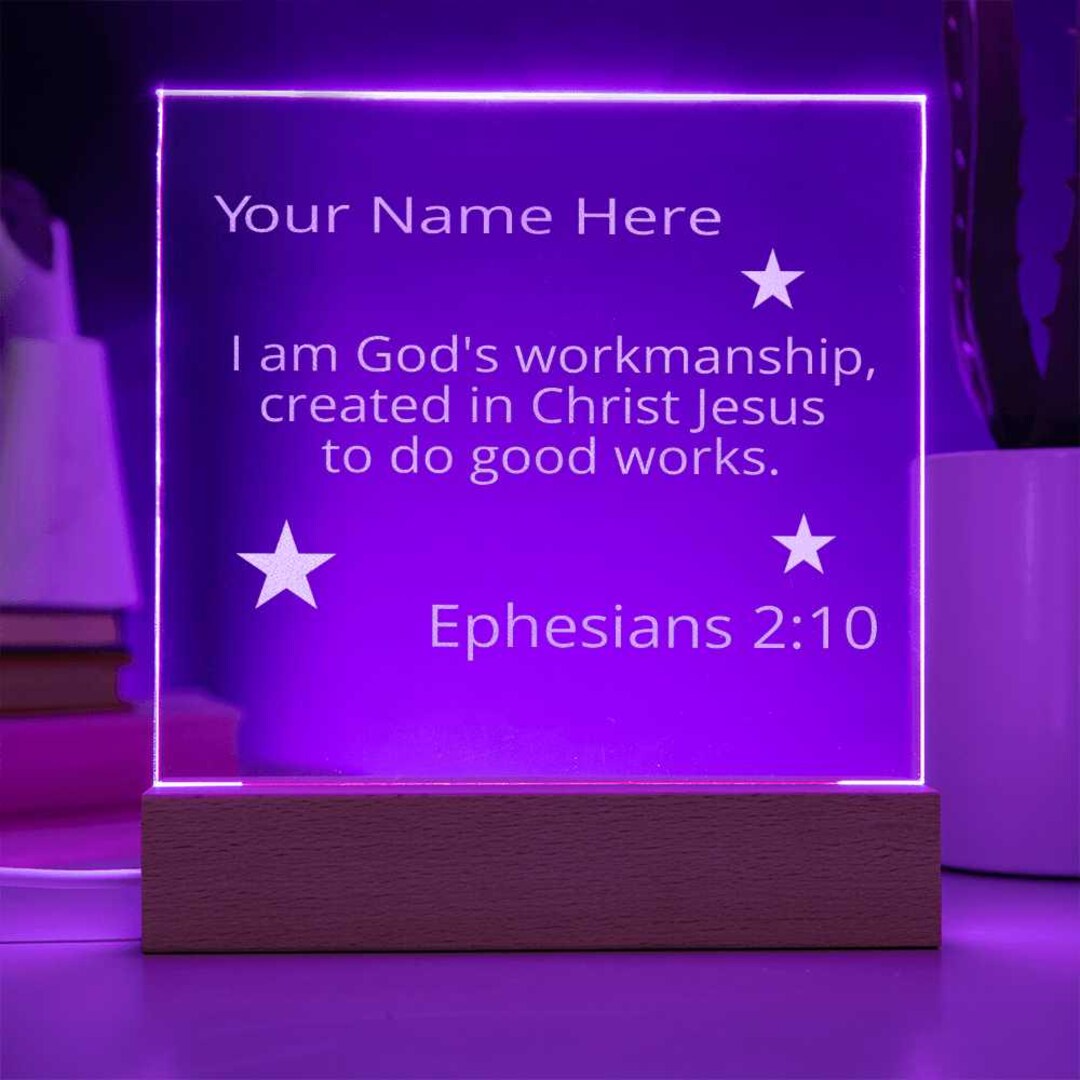 Ephesians 2: 10 Created to Do Good Works Identity in Christ Bible ...