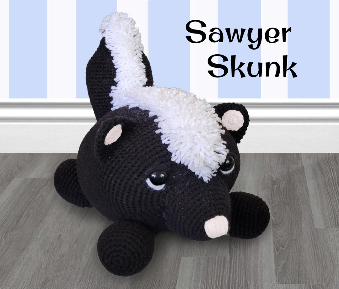 Skunk Crochet Pattern: Amigurumi Stuffed Animal (PDF Pattern) - Etsy
