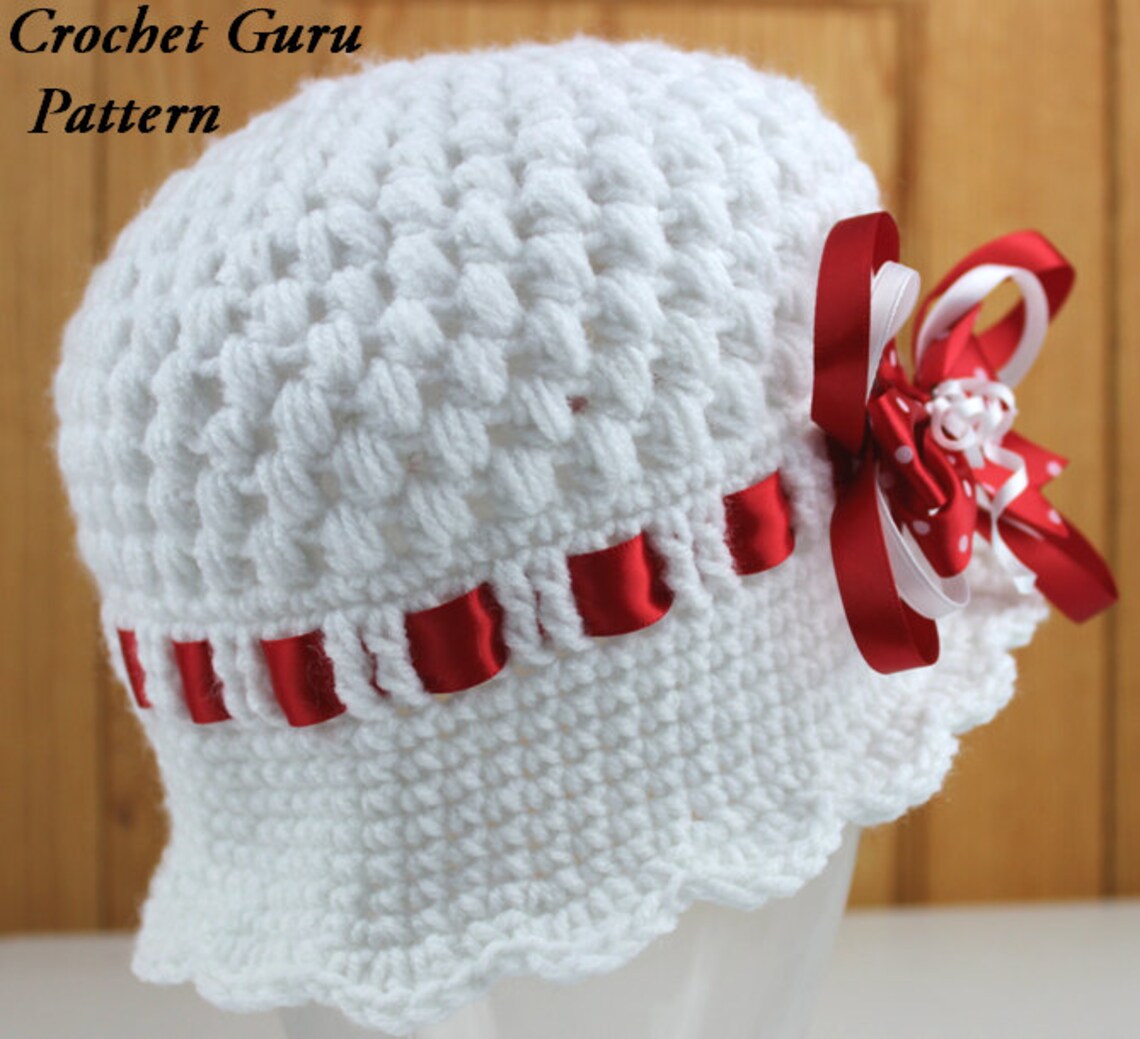 Crochet Hat Pattern Cloche Hat Crochet Pattern - Etsy