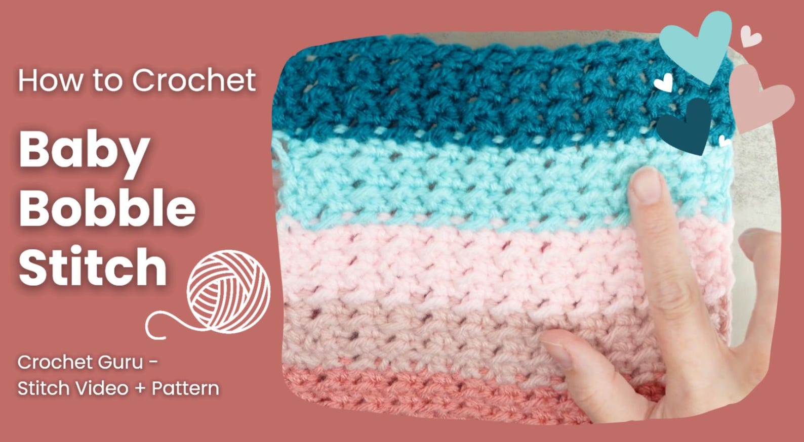 Baby Bobble Stitch Crochet Pattern: Easy Blanket & Scarf PDF + Video ...