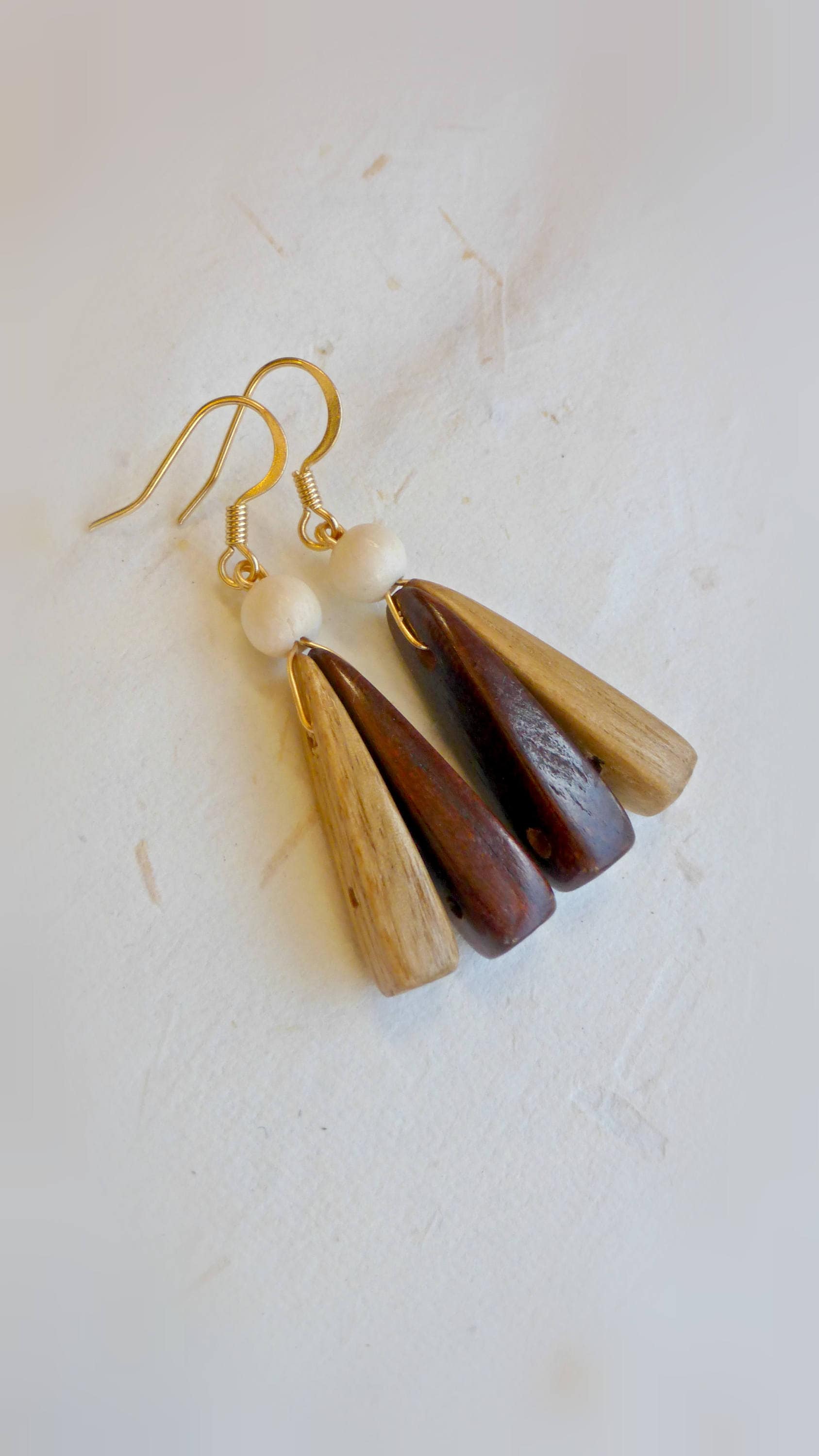 Wooden Earrings, Simple Wood Earrings ,dangle Wood Earrings Geometric ...