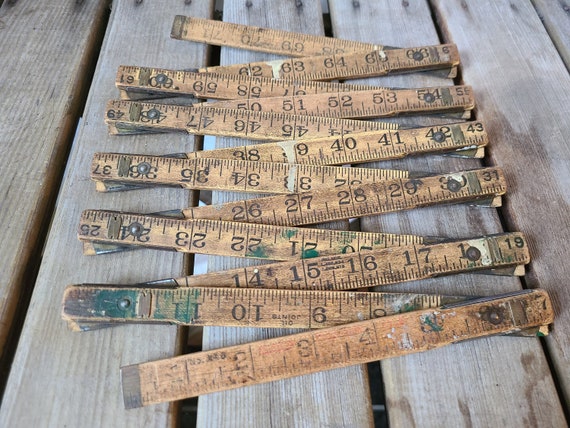 X46 Carpenter's Folding Extension Ruler USA Industrial Folding ...