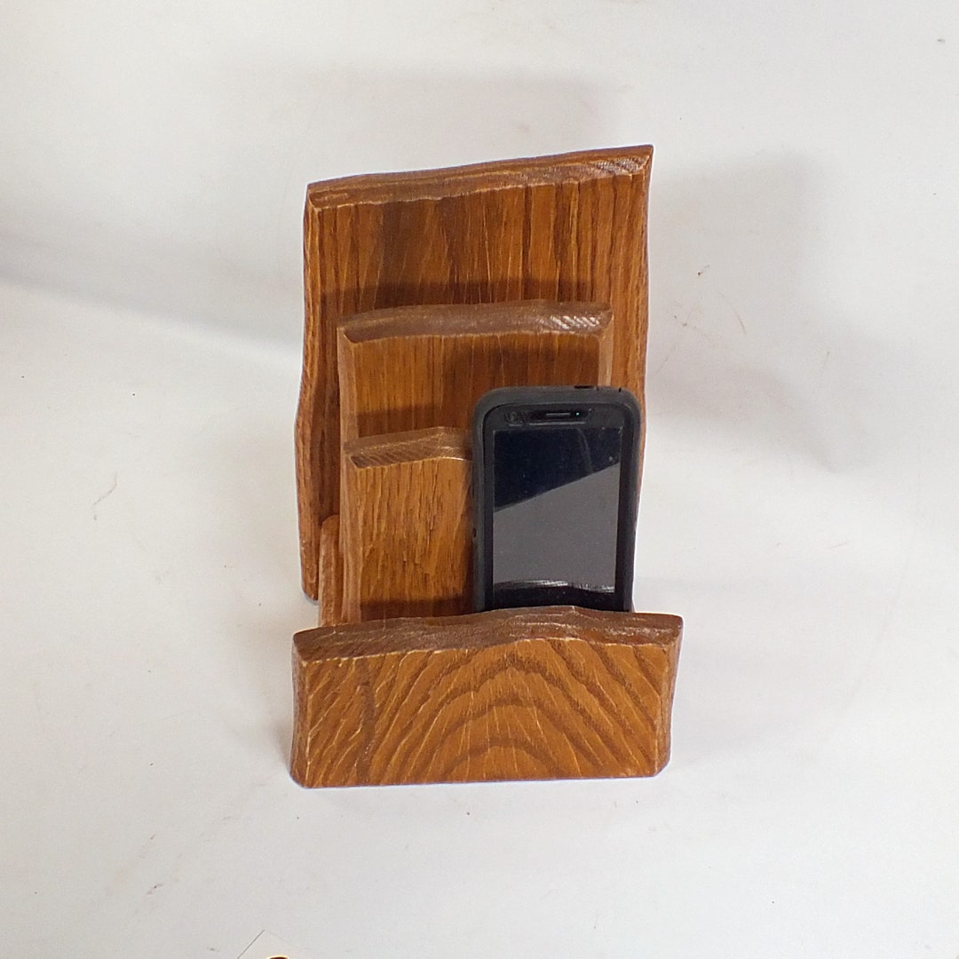 Rustic Charging Station country Oak Tech Bed Univ Compatible Phones ...