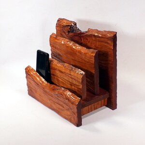 Rustic Charging Station Wild Cherry Tech Bed Universally Compatible ...