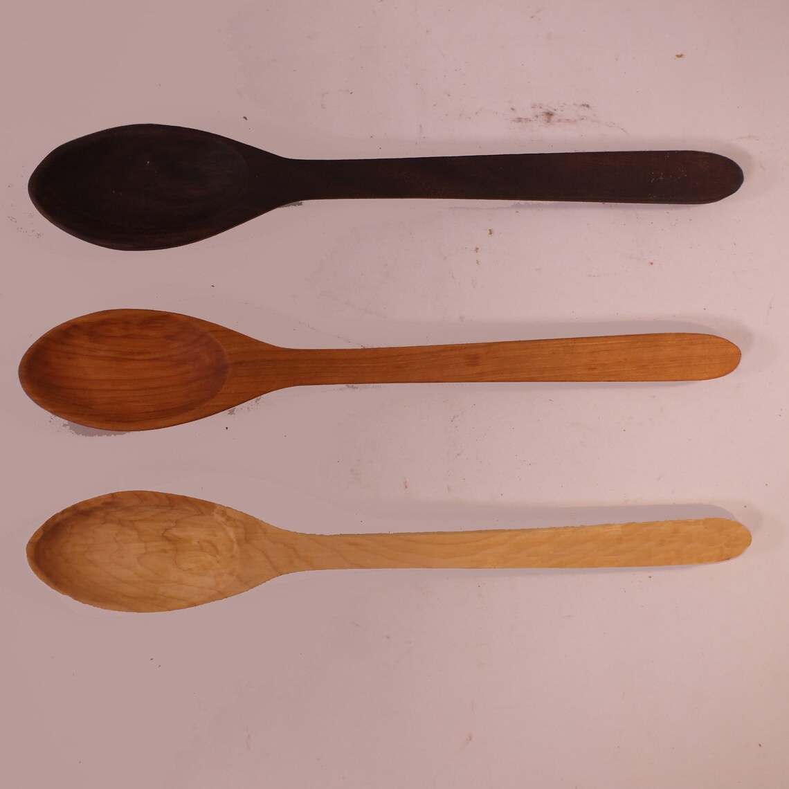 Wood Serving Spoon Narrow Bowl Long Handle Maple - Etsy