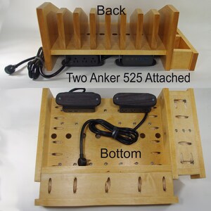 Handmade Charging Station X-large Tablet Horde Plus Honey Maple Finish ...