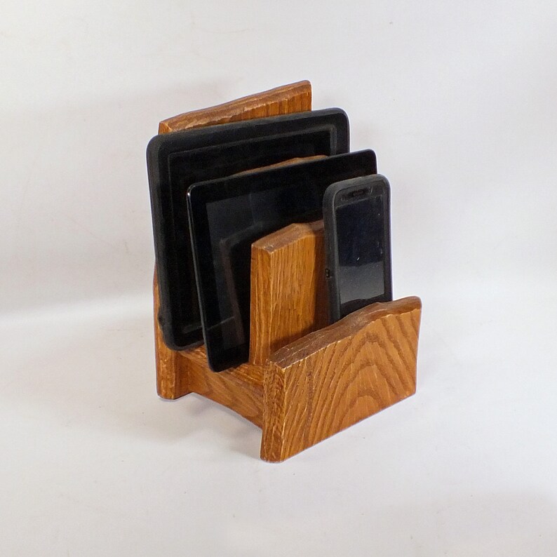 Rustic Charging Station Country Oak Tech Bed | Etsy