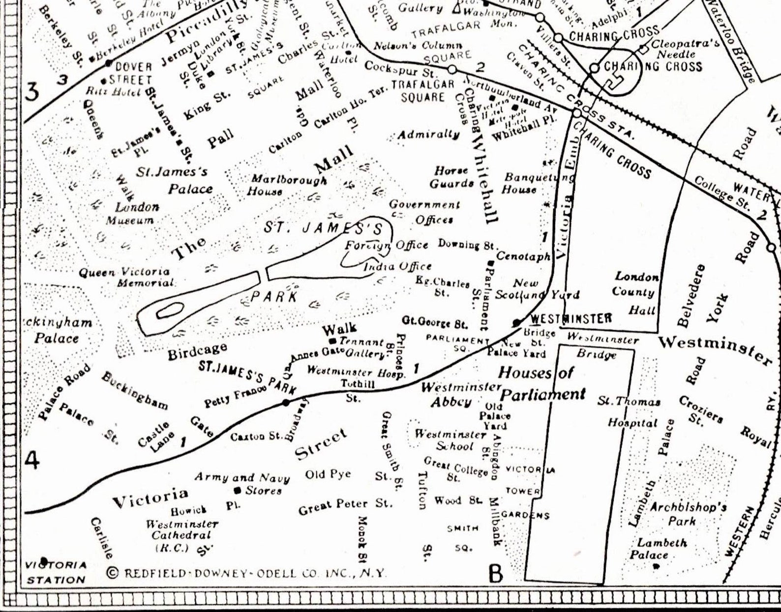 1940s LONDON City Map 11x14 City Map England 1944 World War | Etsy