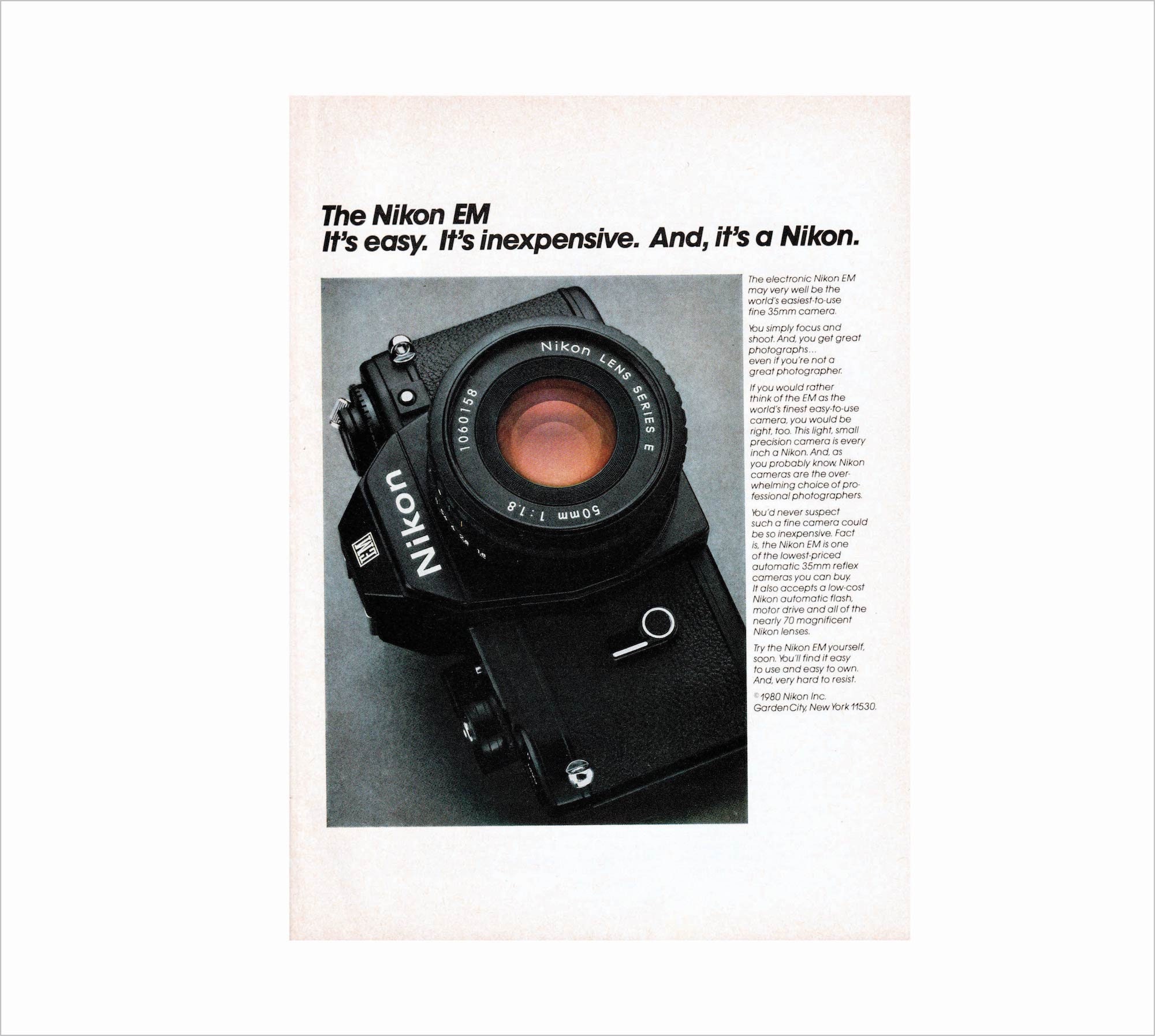 1980 Nikon Camera Models