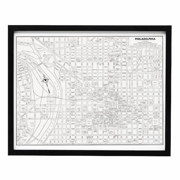Philadelphia Map - Etsy