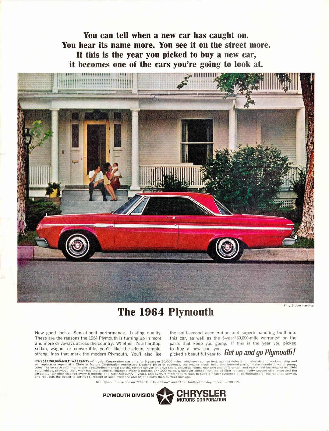 1960s PLYMOUTH Ad, 10x14 Original Vintage Car Print Advertisement ...