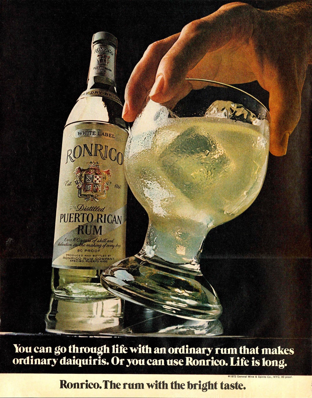 1970s RONRICO PUERTO RICO Rum 10x13 Original Vintage Liquor - Etsy