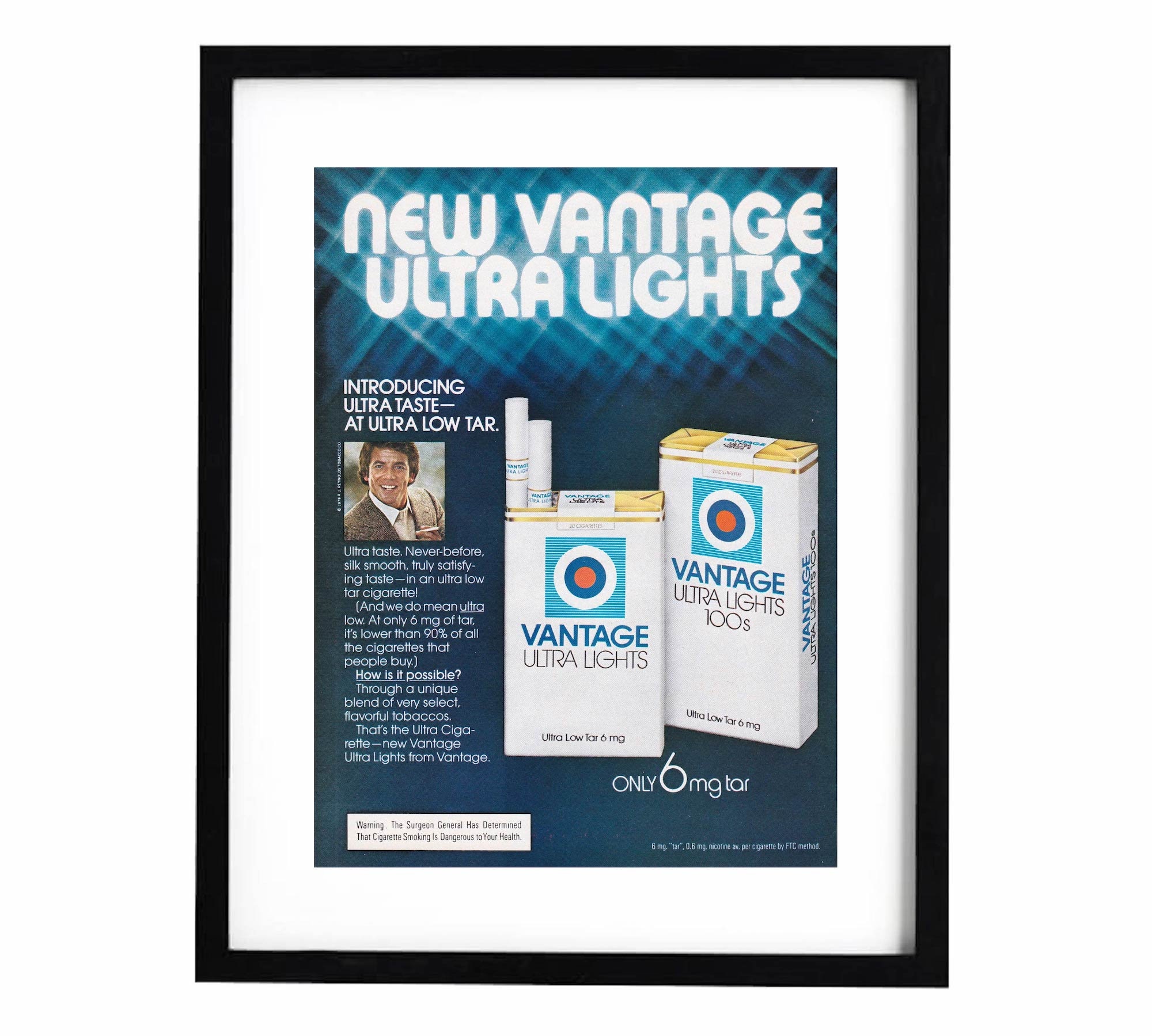 Vantage Cigarettes 1980s