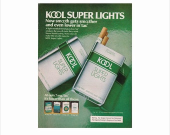 Kool Cigarette Ad - Etsy