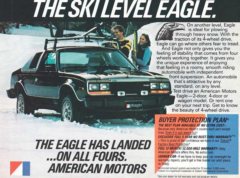1980 AMC EAGLE Vintage Ad 8x11 Magazine Advertisement - Etsy