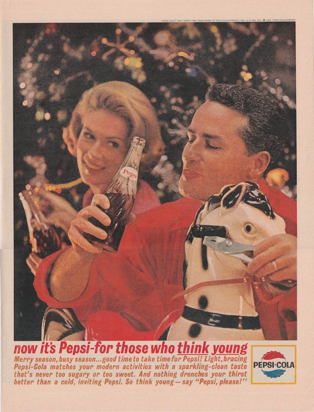 1960s PEPSI COLA AD, 10x14 Original Vintage Magazine Advertisement ...