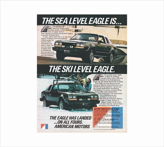 1980 AMC EAGLE Vintage Ad 8x11 Magazine Advertisement - Etsy