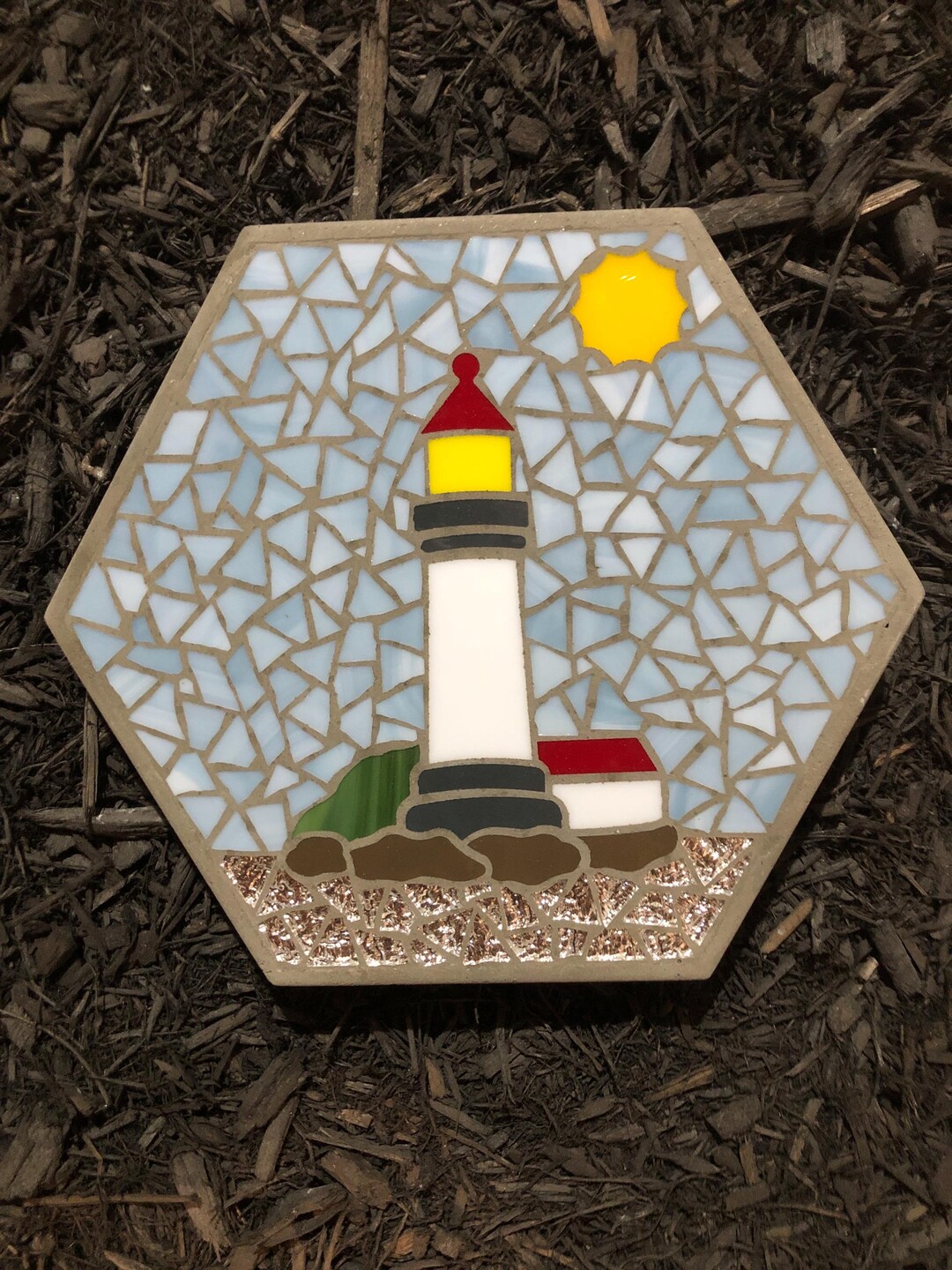 Mosaic Lighthouse - Etsy