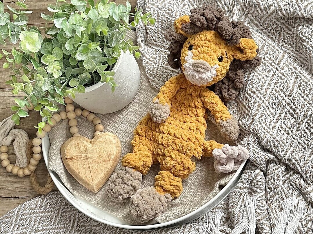 Lion Snuggler Lovey Brave Little Lion Handmade Crochet Lion King Toy ...