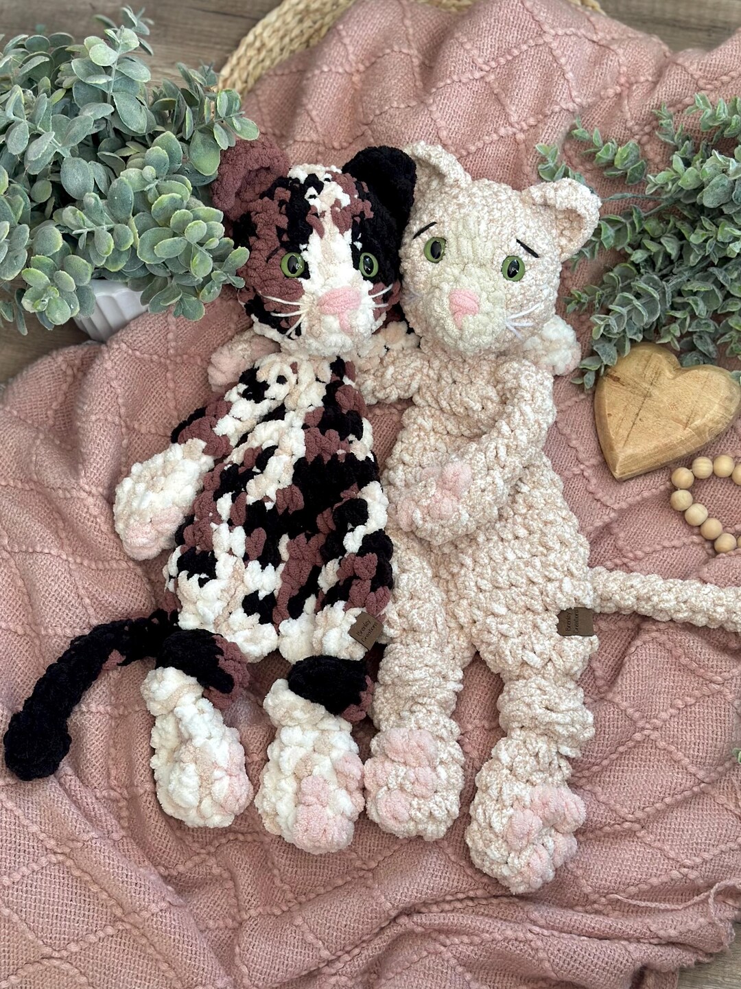 Large Crochet Kitty Cat Snuggler Handmade Cat Kids Toy Lovey - Etsy