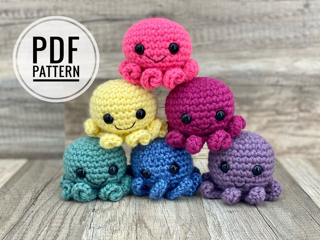 Mini Octopus Crochet Pattern PDF Pocket Octo English Pattern Easy ...
