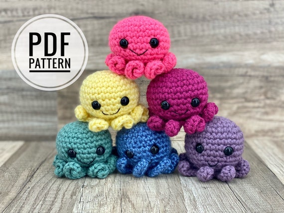 Mini Octopus Crochet Pattern PDF Pocket Octo - Etsy
